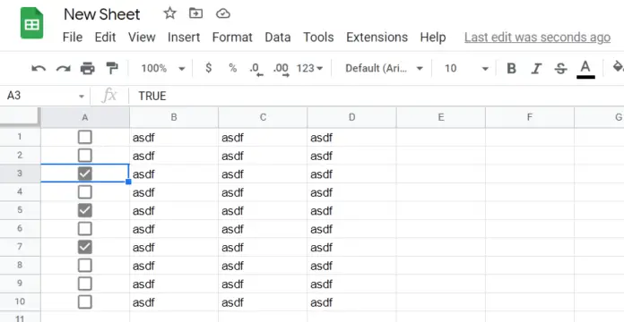 How to insert a checkmark in Google Sheets | Tab-TV