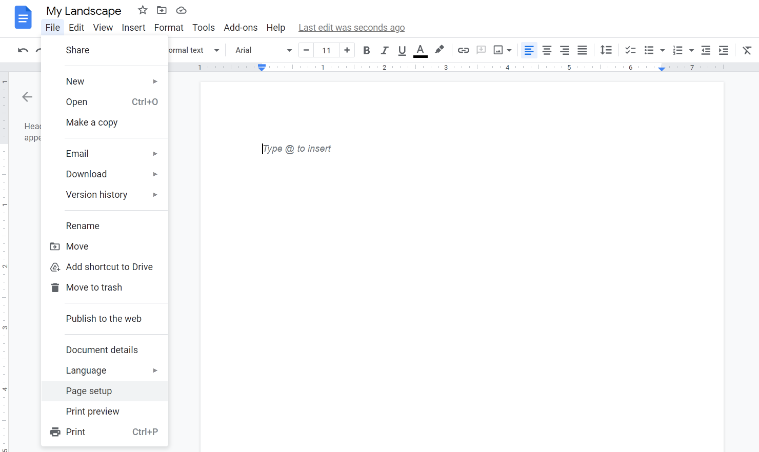 How to create an only-one-page landscape in Google Docs | Tab-TV