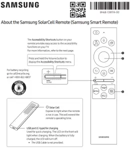 Samsung TM2280E remote control for TV 2022 | Tab-TV