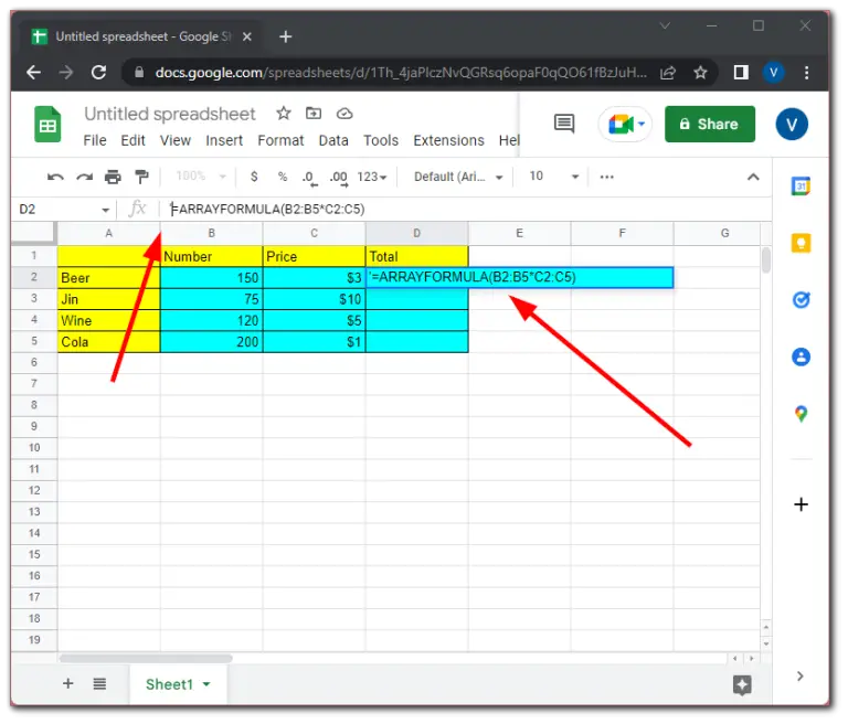 How To Show Formulas Instead Of Values In Google Sheets Tab TV