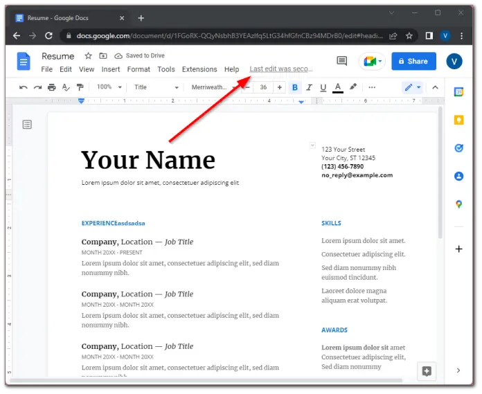 How to use Google Docs version history | Tab-TV