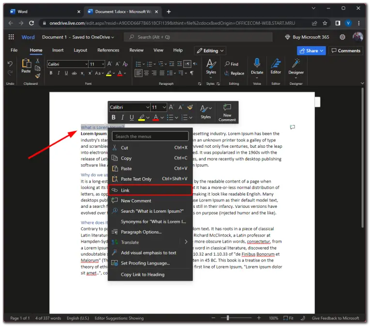 How to create hyperlinks in Microsoft Word | Tab-TV