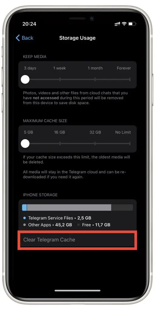 How to clear Telegram cache on iPhone | Tab-TV