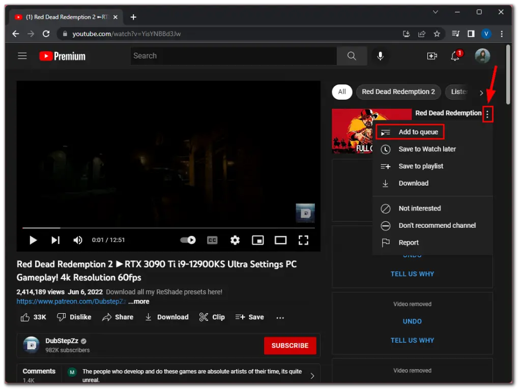 How to make a queue on YouTube | Tab-TV