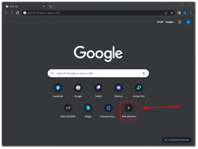 How to add a shortcut to the Google Chrome homepage | Tab-TV