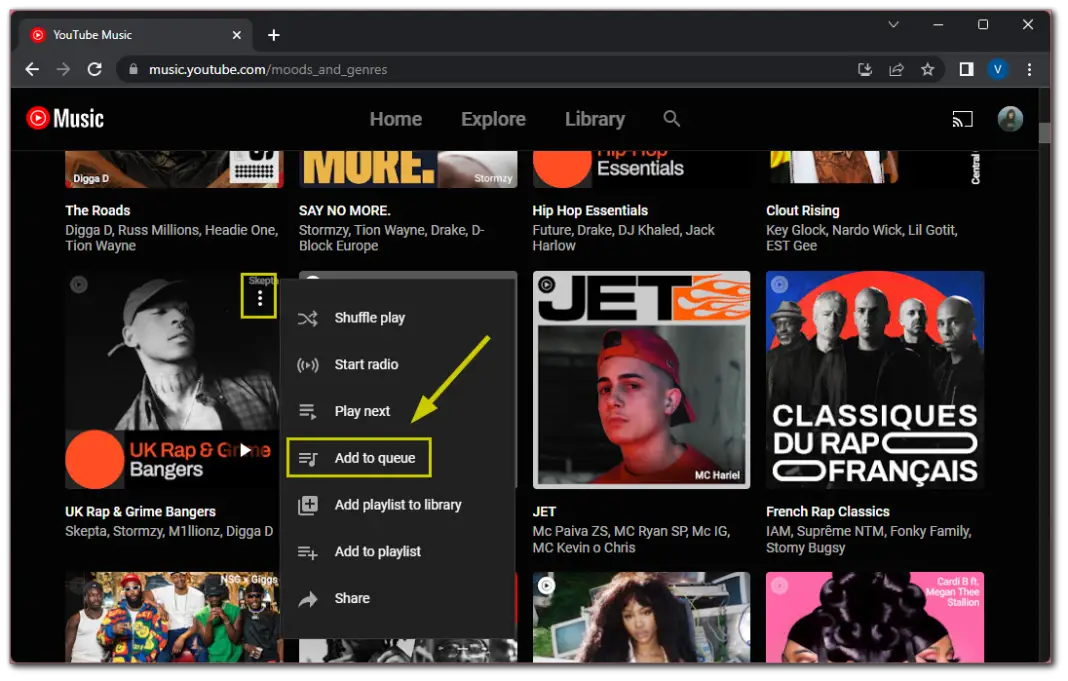How to make a queue on YouTube | Tab-TV