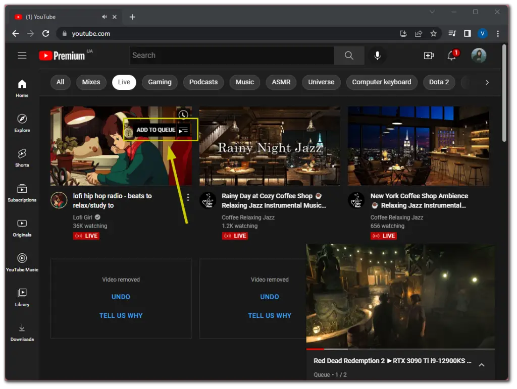 How to make a queue on YouTube | Tab-TV