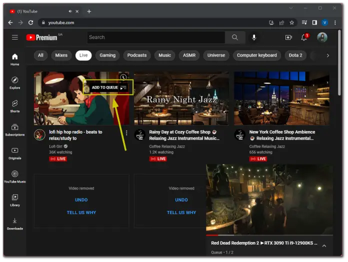 How to make a queue on YouTube | Tab-TV