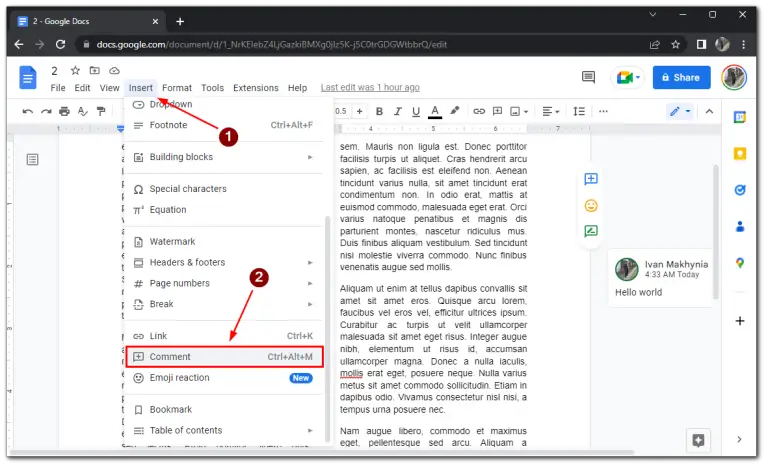 How to print comments in Google Docs | Tab-TV