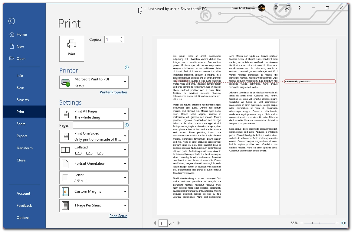 How To Print Comments In Google Docs Tab TV