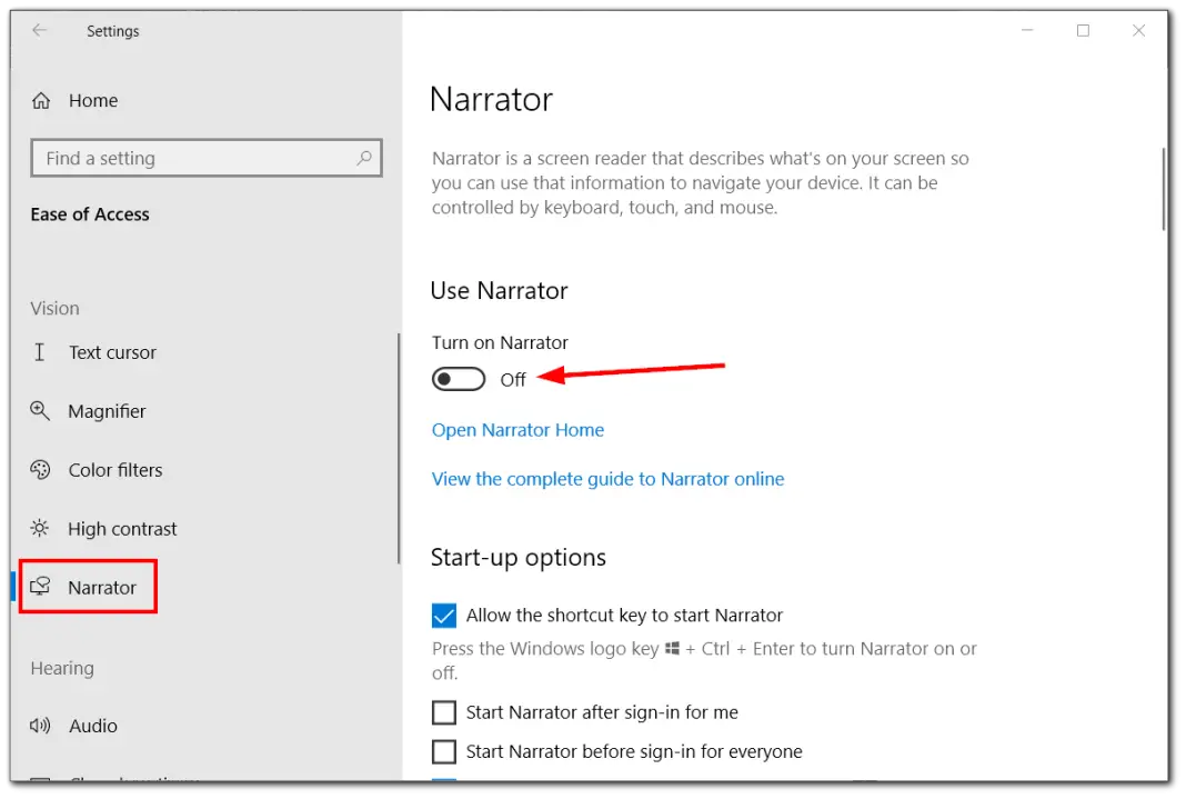How to turn off text-to-speech in Windows 10 | Tab-TV