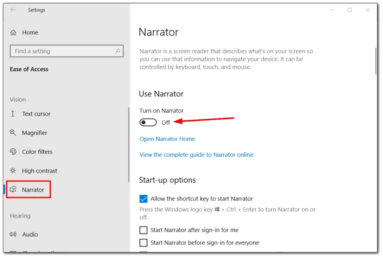 How to turn off text-to-speech in Windows 10 | Tab-TV