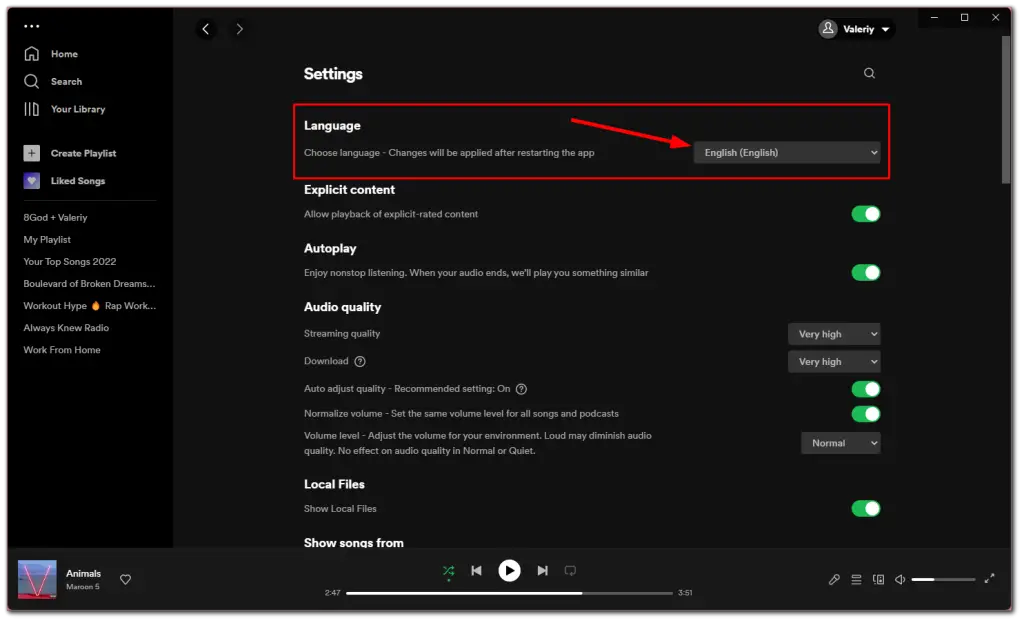 How to change Spotify language | Tab-TV