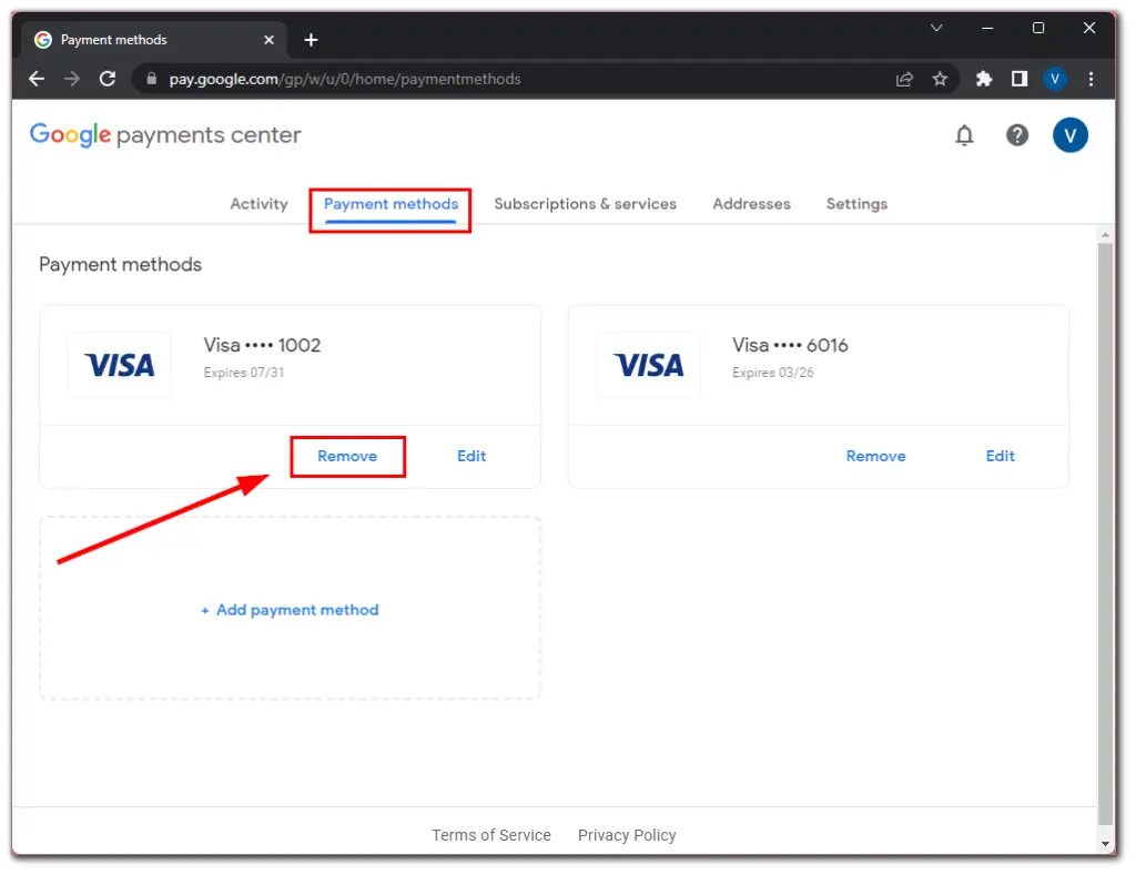 How to delete a payment method in Google Pay | Tab-TV