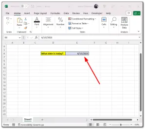 How to insert today’s date in Excel | Tab-TV