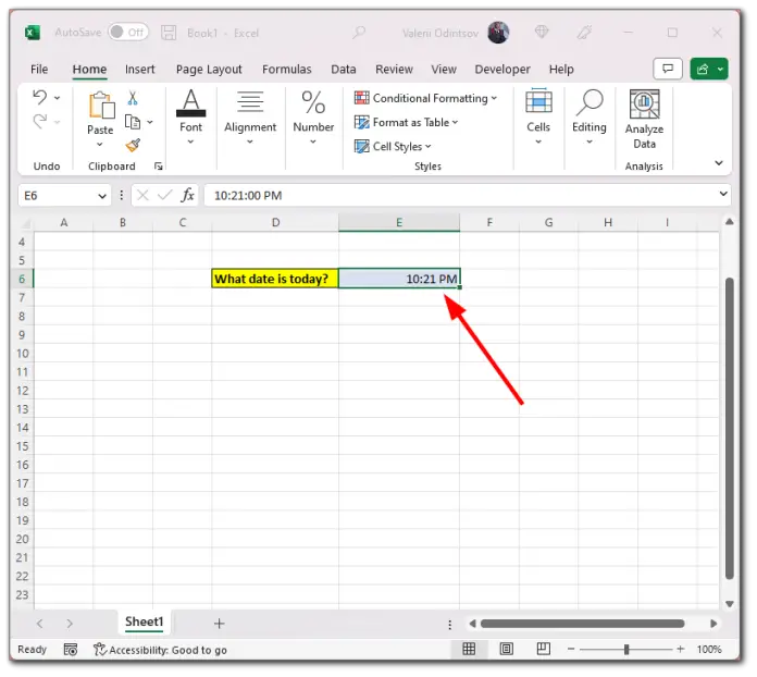 How to insert today’s date in Excel | Tab-TV