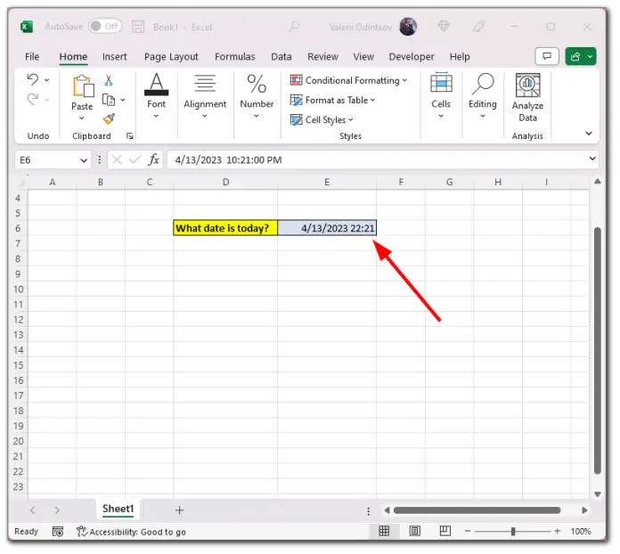 How to insert today’s date in Excel | Tab-TV
