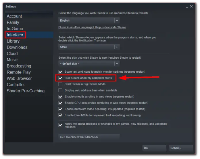 How to stop Steam from opening on a startup | Tab-TV