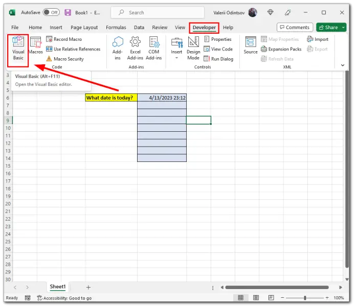 How to insert today’s date in Excel | Tab-TV