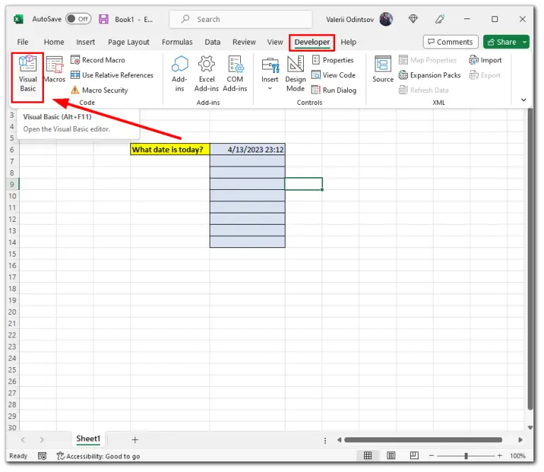 How to insert today’s date in Excel | Tab-TV