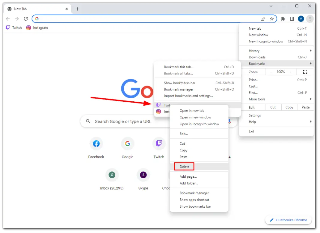 How to delete bookmarks on Chrome | Tab-TV