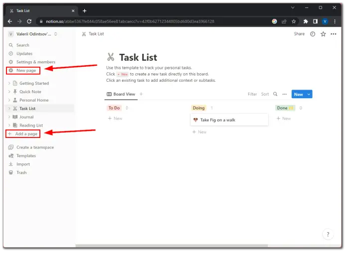 How to add a page to Notion | Tab-TV