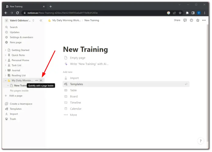 How to add a page to Notion | Tab-TV