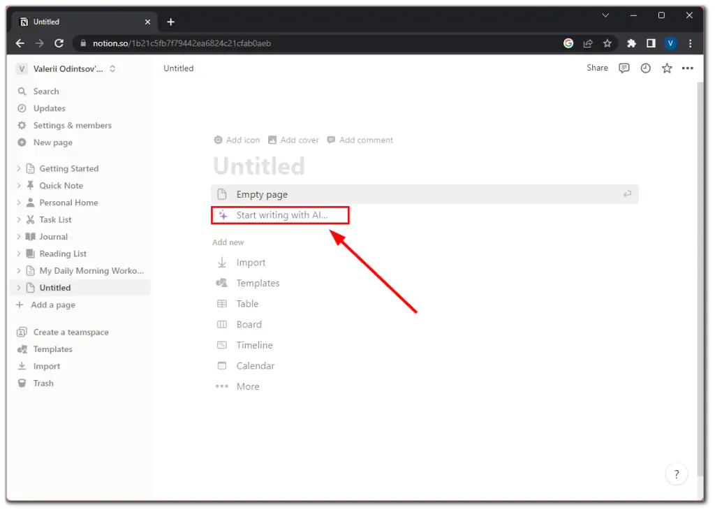 How to add a page to Notion | Tab-TV