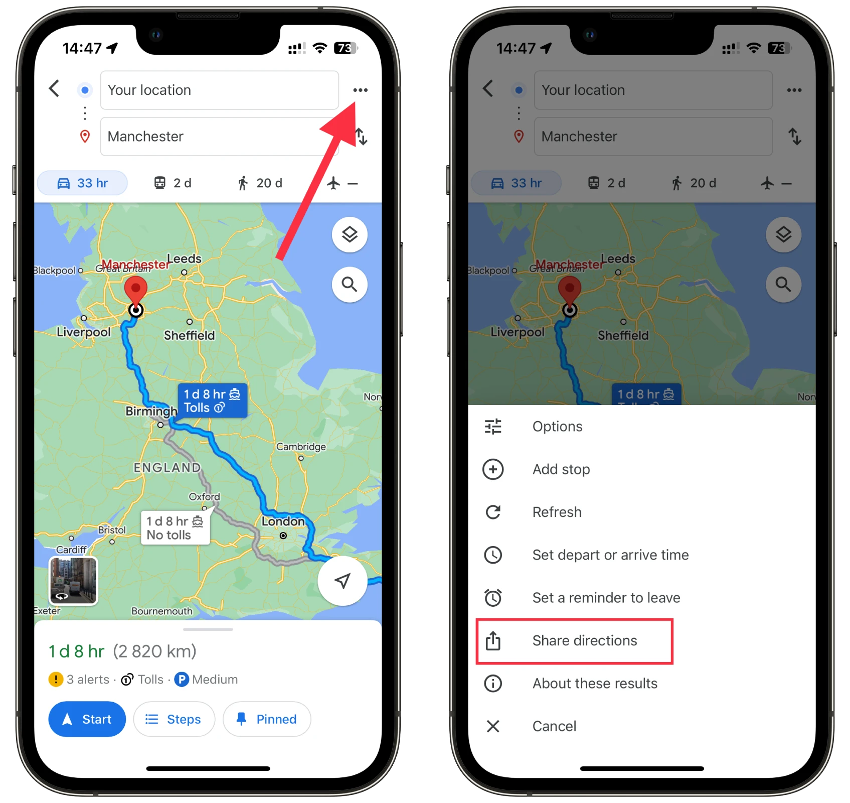 How To Save A Route In Google Maps Tab TV How To Save A Route In Google Maps Tab TV