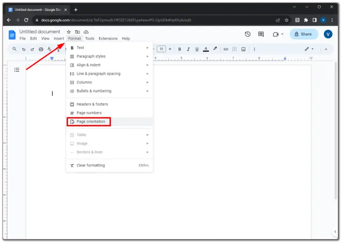 How to create an only-one-page landscape in Google Docs | Tab-TV