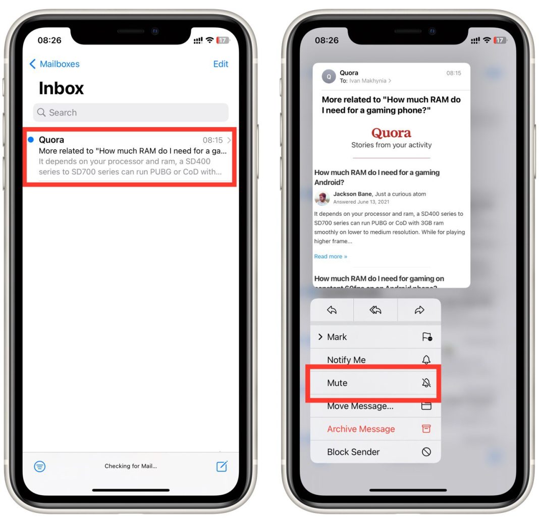How to turn off email notifications on iPhone | Tab-TV